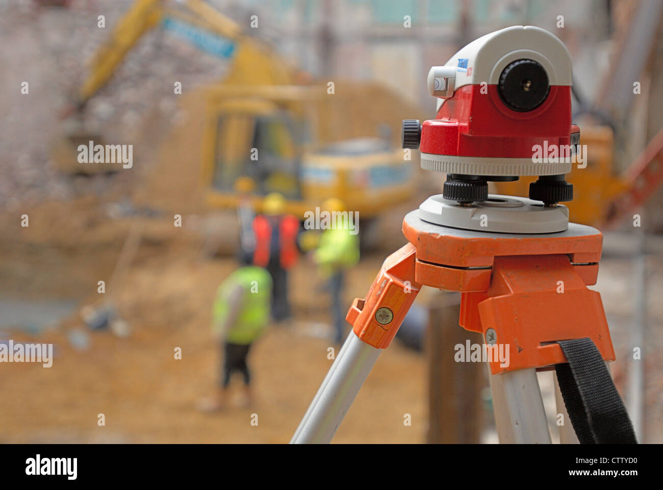 Close up of a total station (Theodolite) surveying tool Stock Photo - Alamy