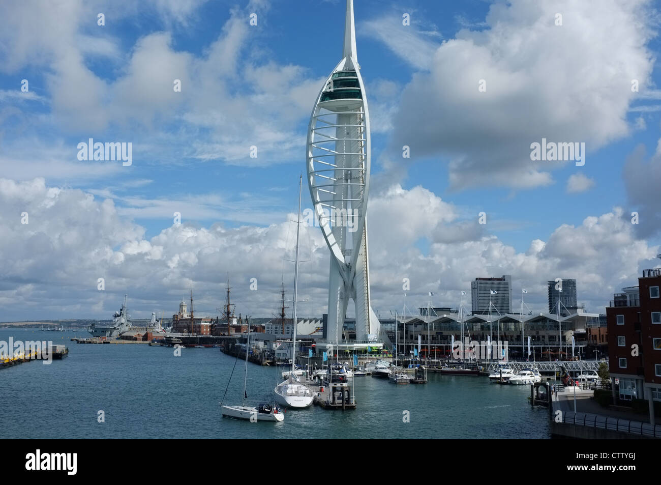 View over portsmouth harbour hi-res stock photography and images - Alamy