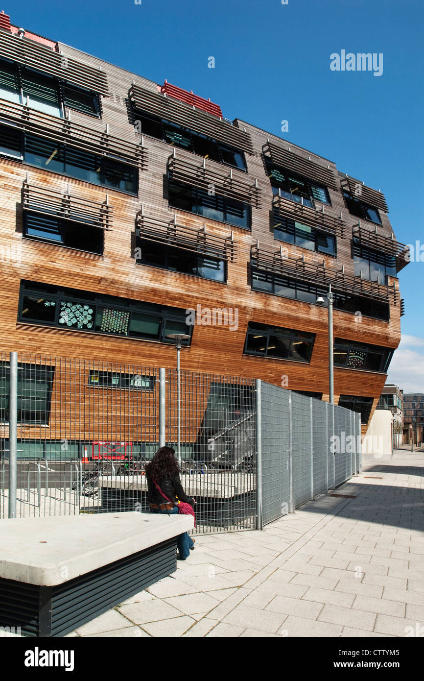 The Bridge Academy which sits next to the Regent's Canal and home to ...