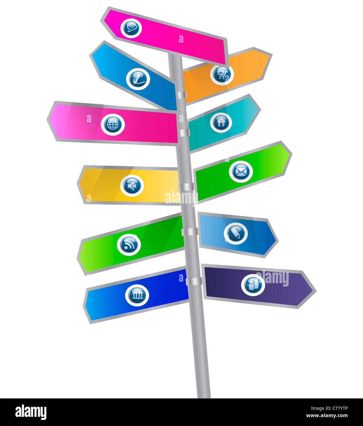 Oval arrow Cut Out Stock Images & Pictures - Alamy