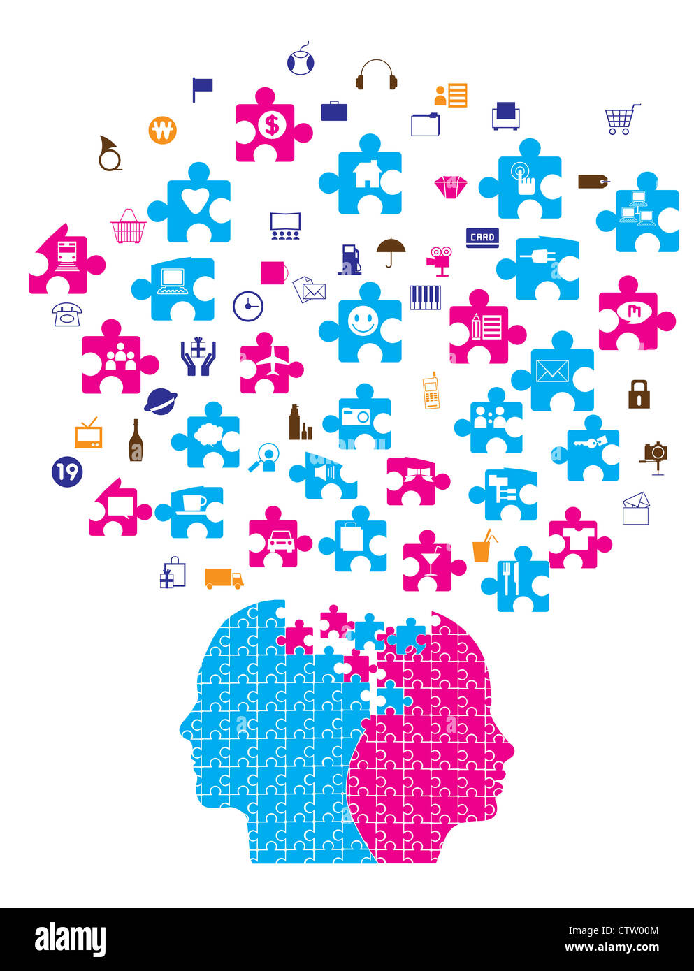 Confirmation of communication Cut Out Stock Images & Pictures - Alamy