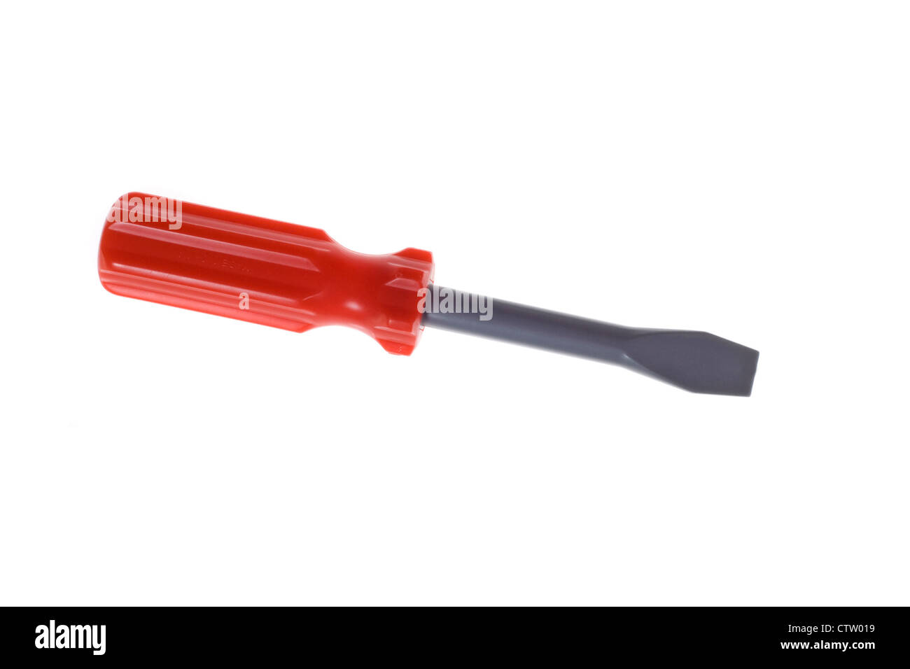 plastic screwdriver photo on the white background Stock Photo - Alamy