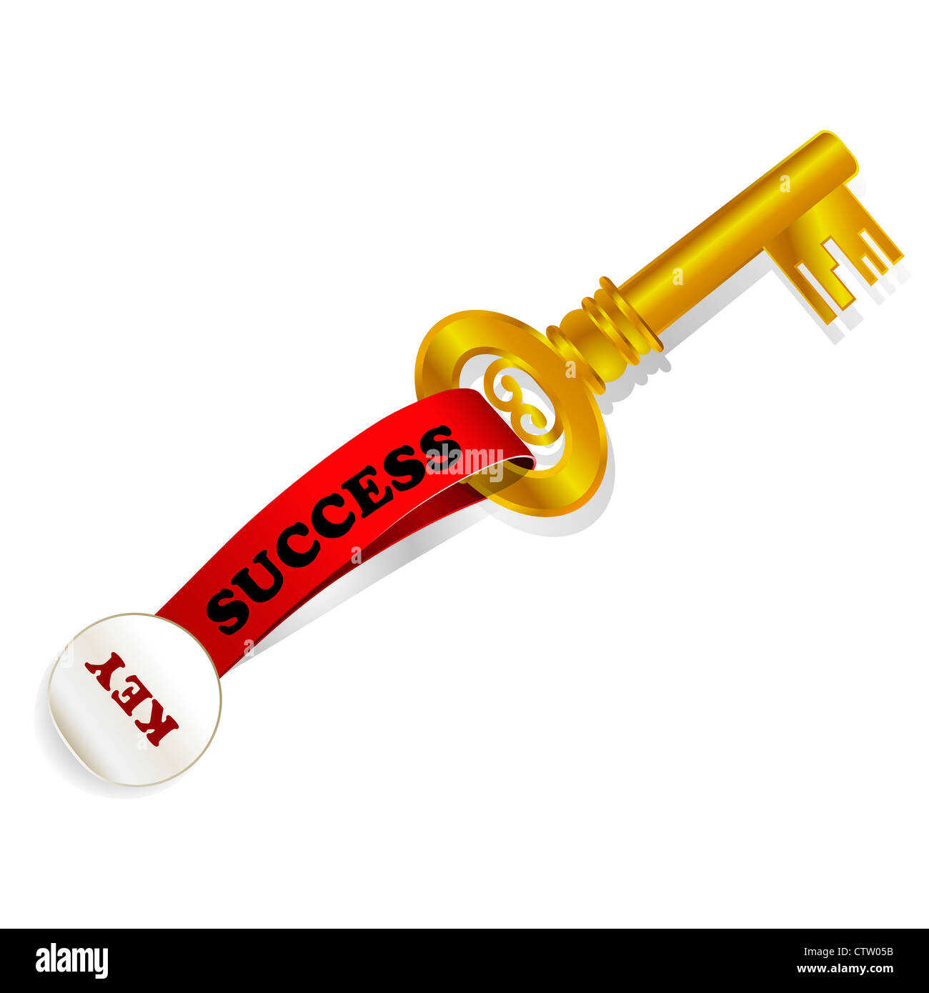 Isolated Key to success Stock Photo - Alamy