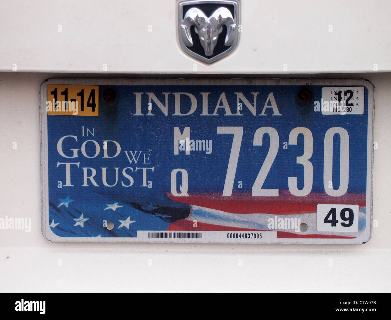 Indiana license plate hi-res stock photography and images - Alamy