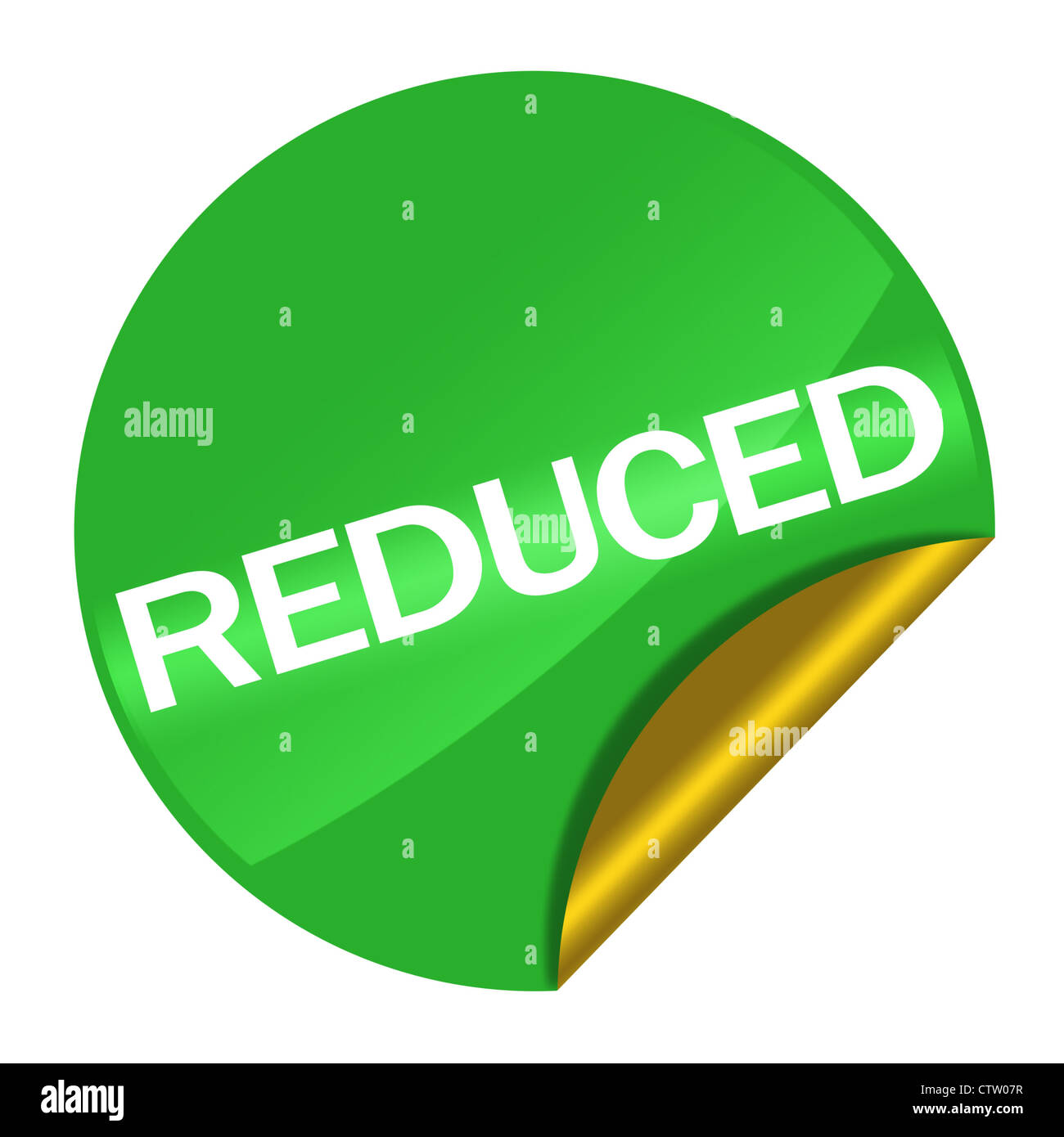 Reduced sticker label hi-res stock photography and images - Alamy