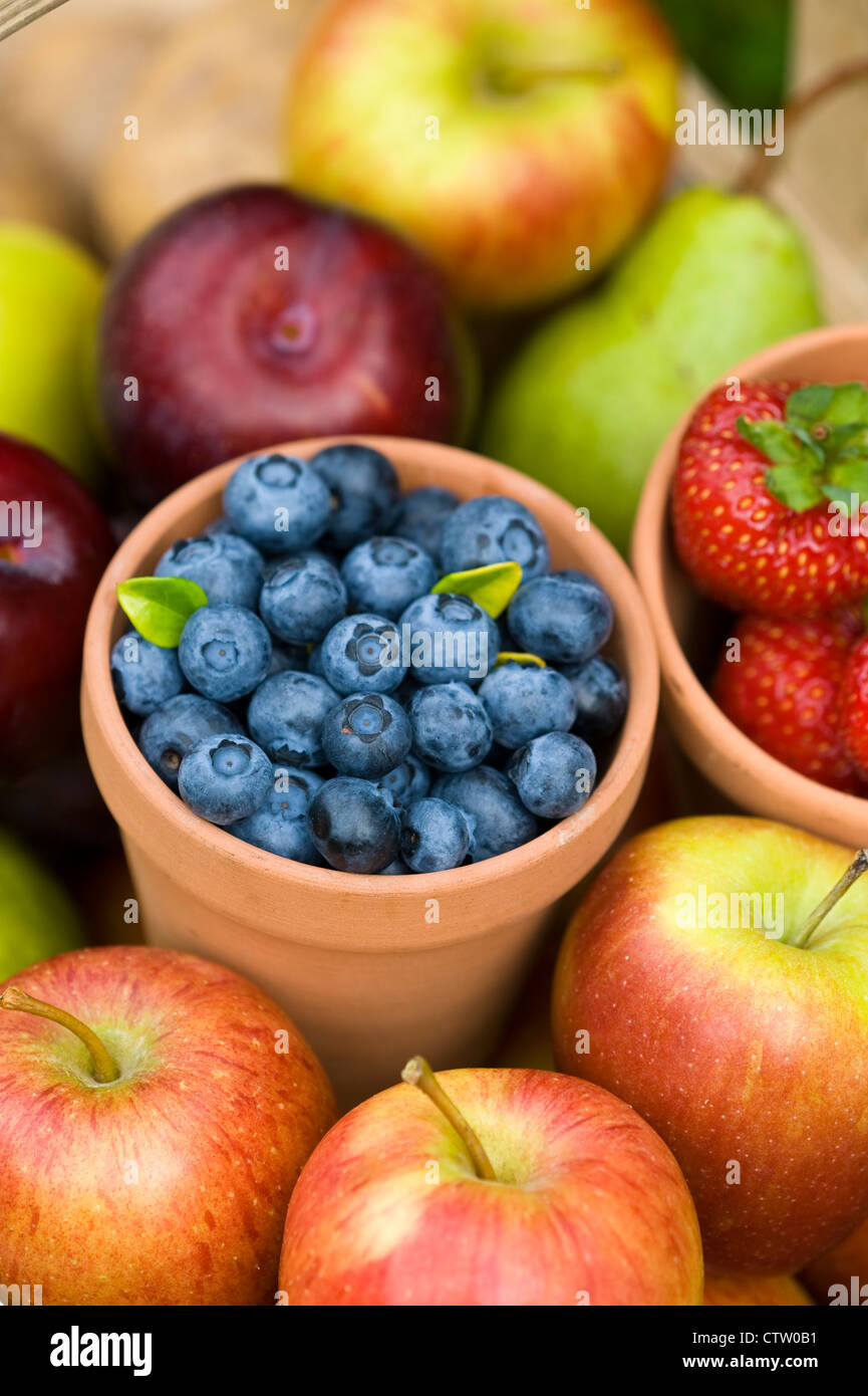Blueberries and apples hi-res stock photography and images - Alamy