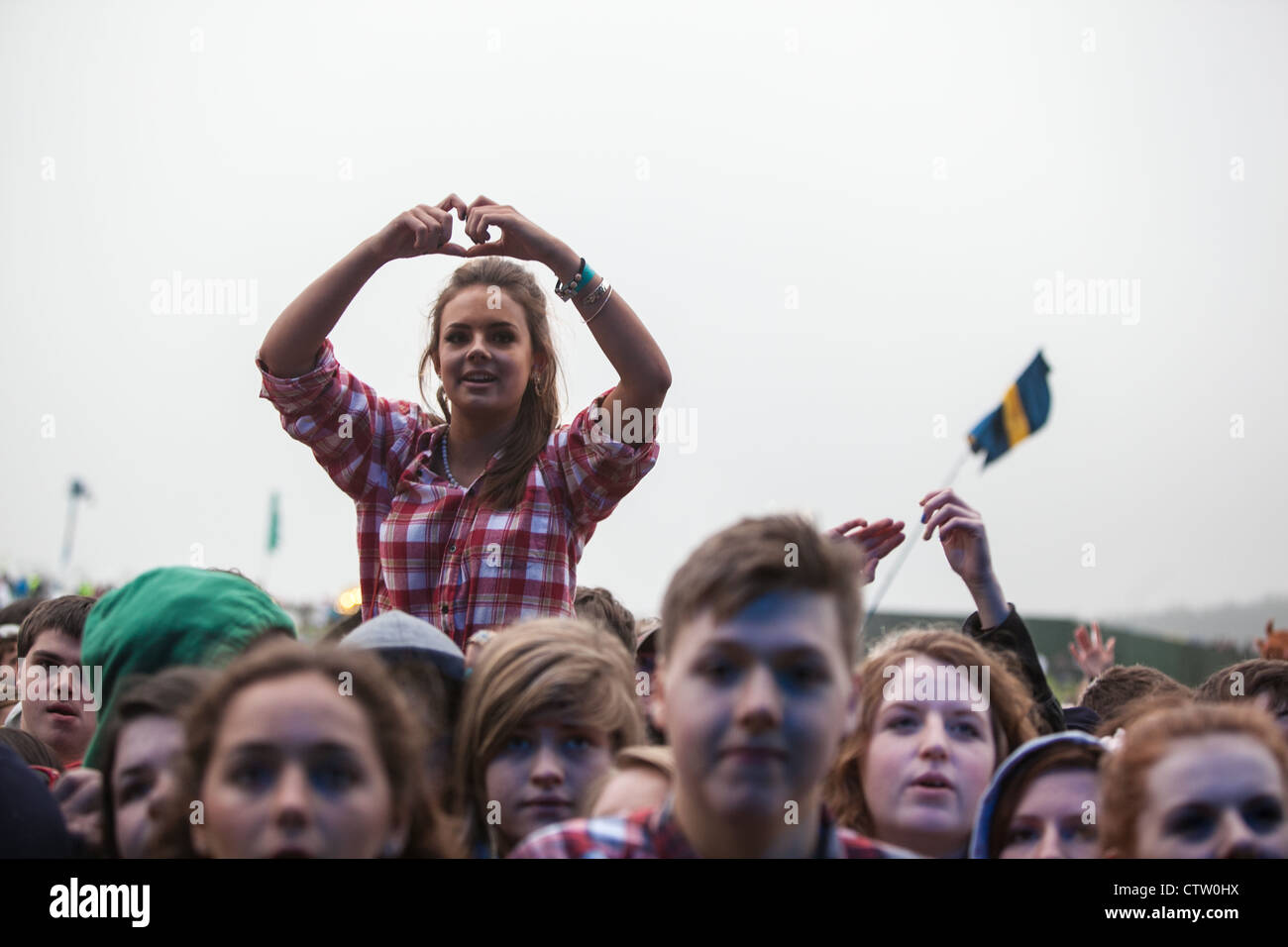 Crowd at a Music Festival Stock Photo - Alamy