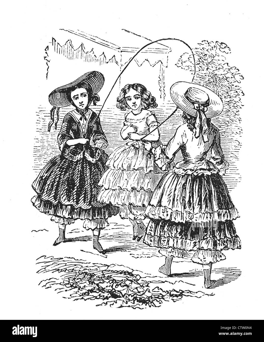 Girls jump rope vintage hi-res stock photography and images - Alamy