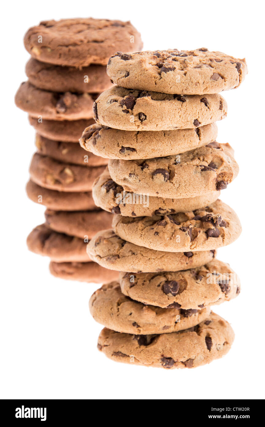 Stacked chocolate brownies isolated hi-res stock photography and images ...