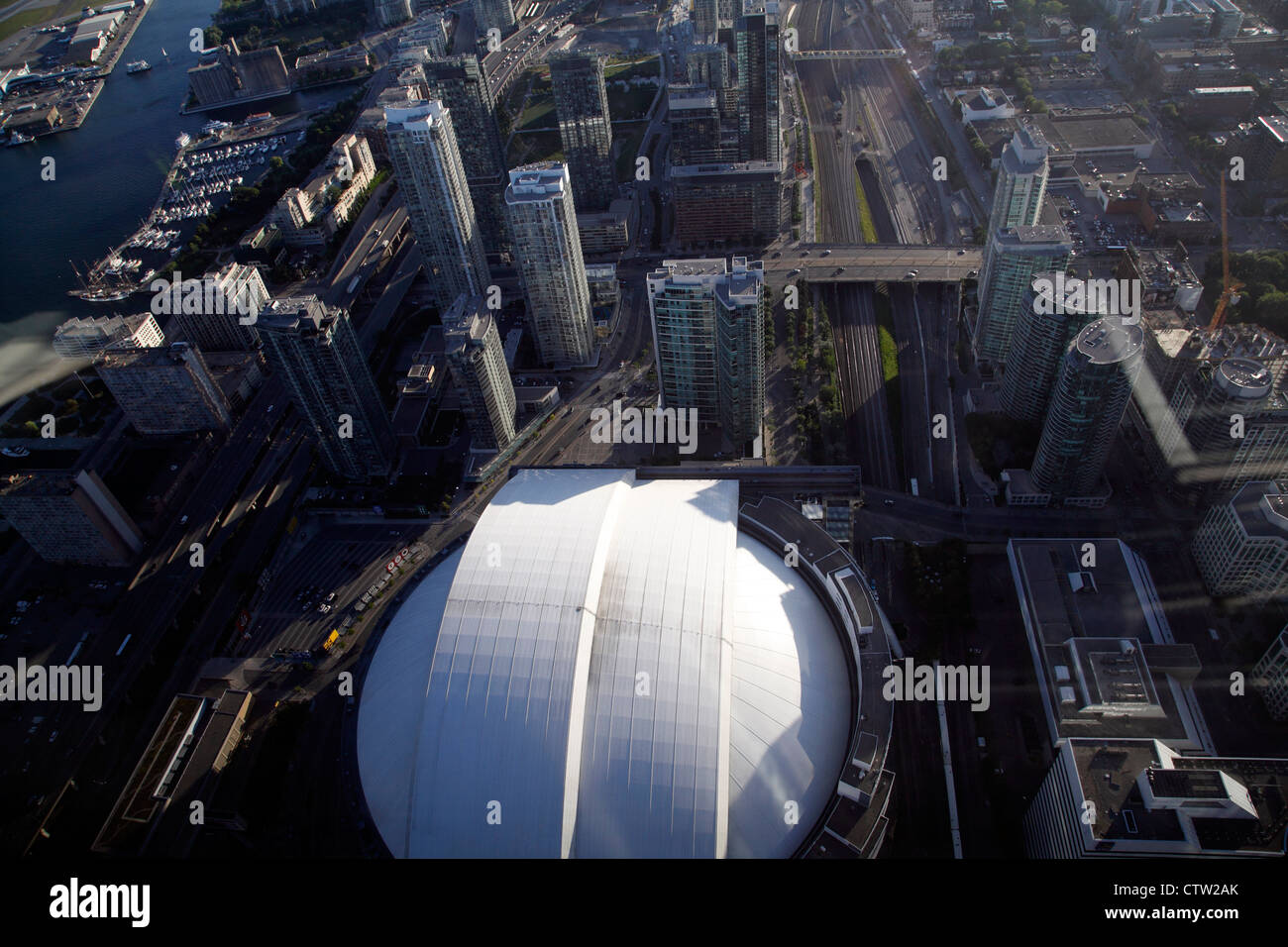 Toronto 2012, Toronto City Skyline Looking West With The Rogers Centre ...