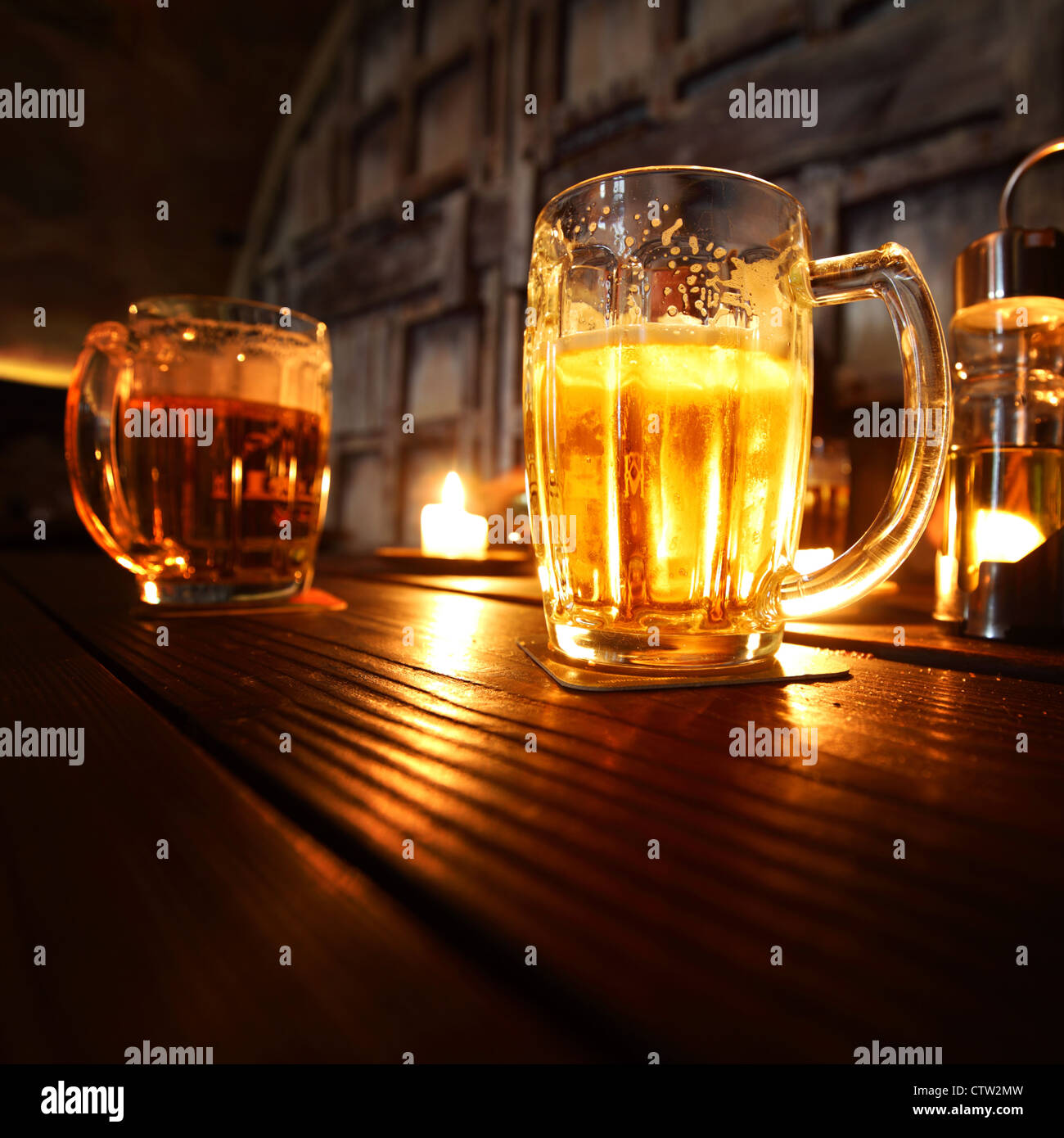beer in dark room close up Stock Photo - Alamy