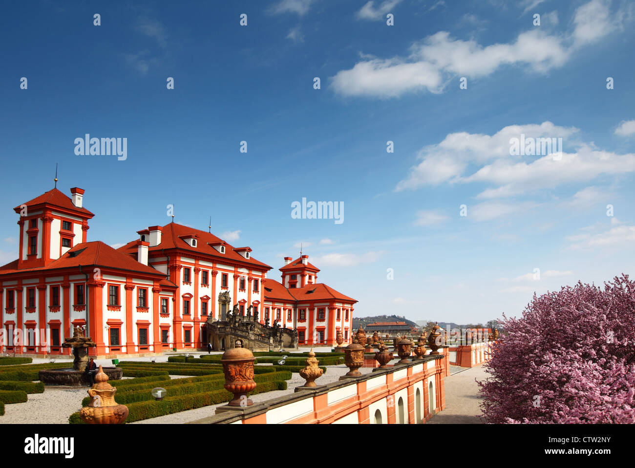 prague troja castle in garden Stock Photo - Alamy