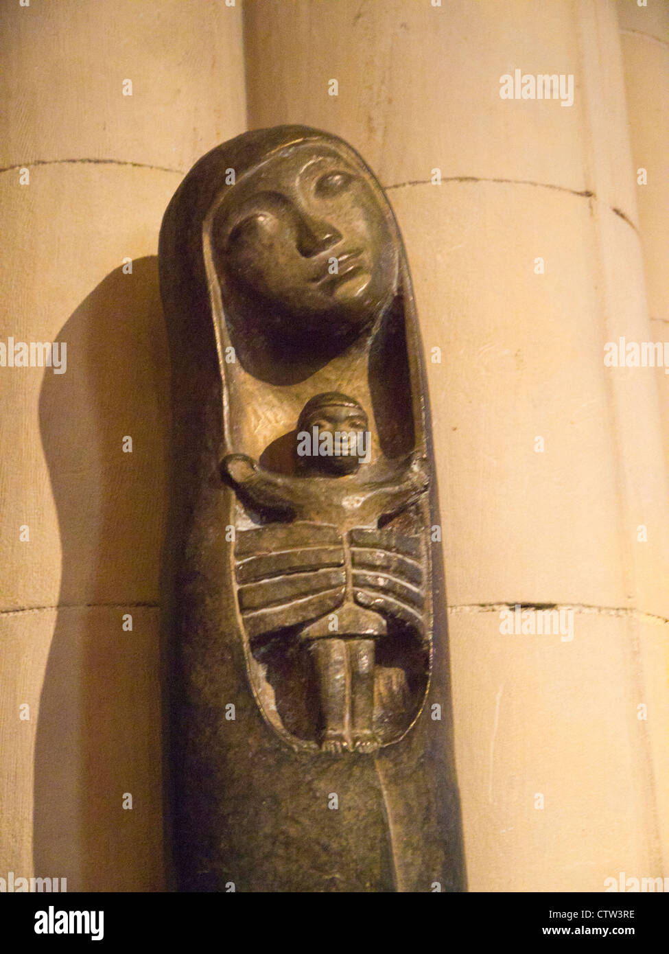 Modern Sculpture in Christ Church cathedral in Dublin the capital city ...