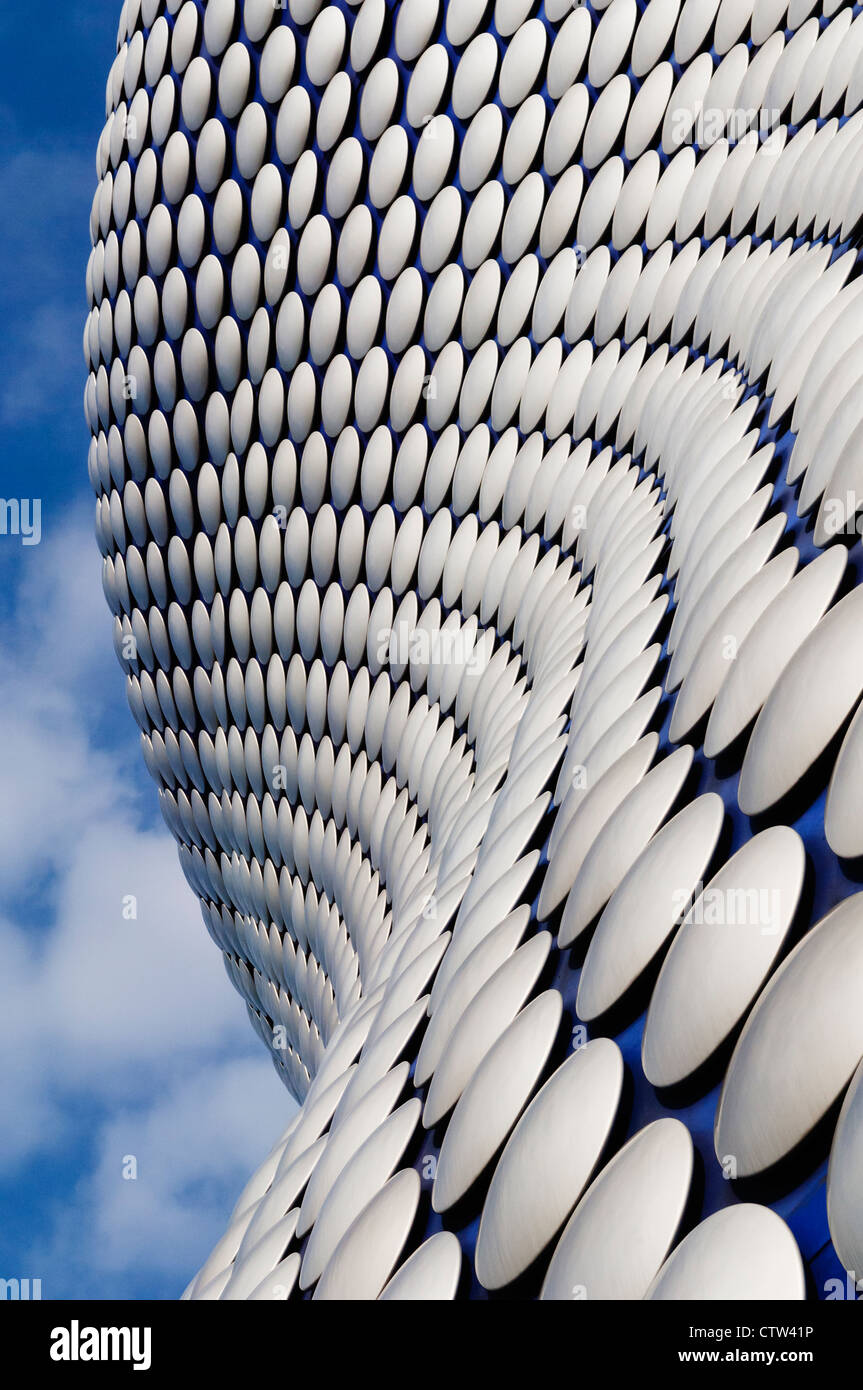 Close-up detail of the Selfridges building, designed by Future Systems ...