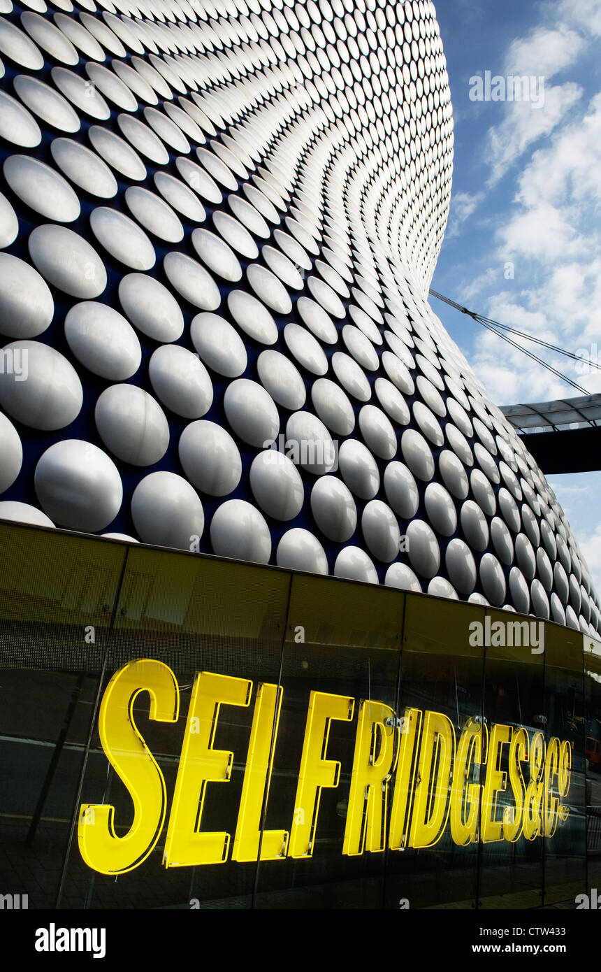 Detail of the Selfridges building, designed by Future Systems, in ...