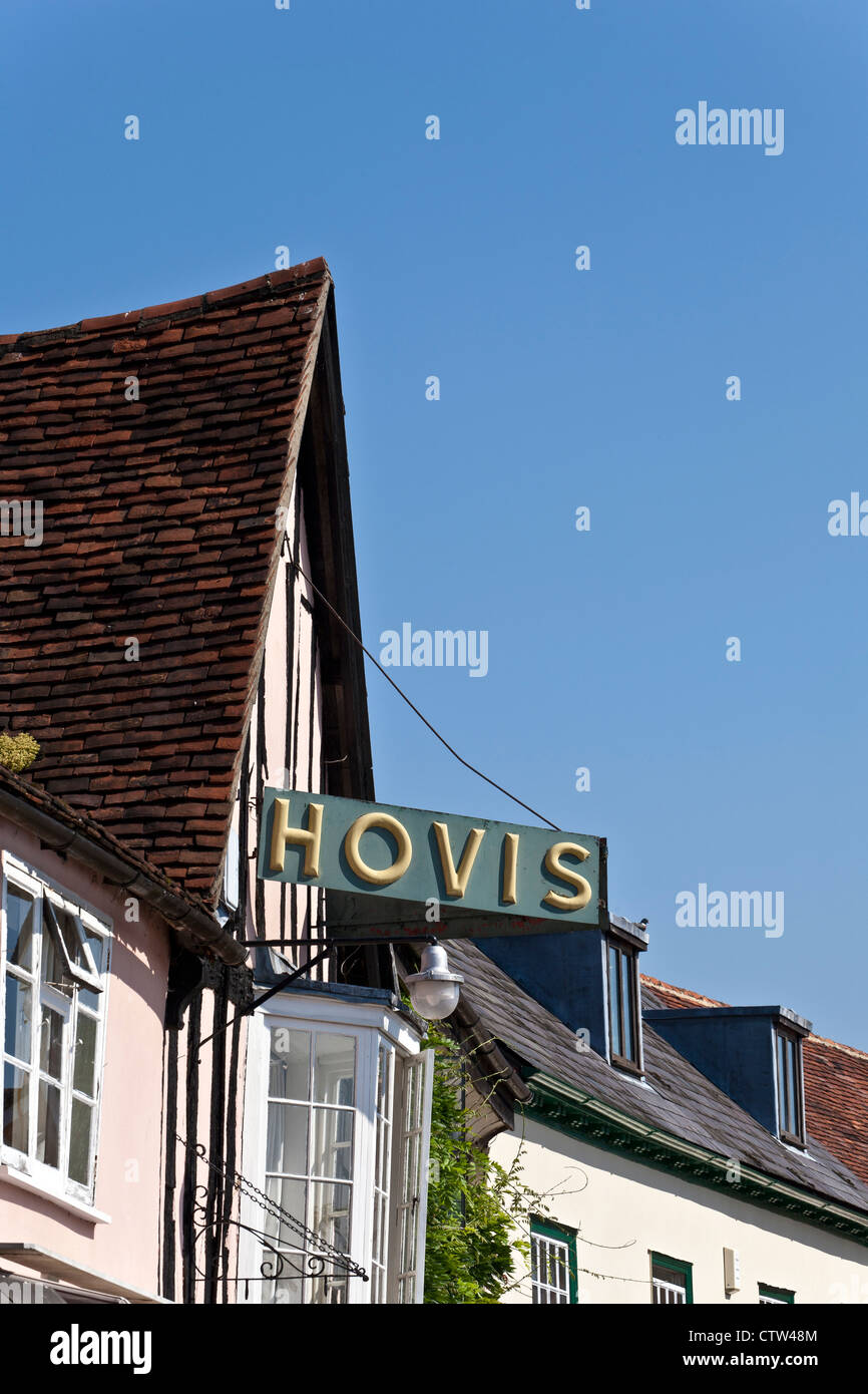Old Fashioned Hovis Sign on Building in Lavenham Stock Photo - Alamy