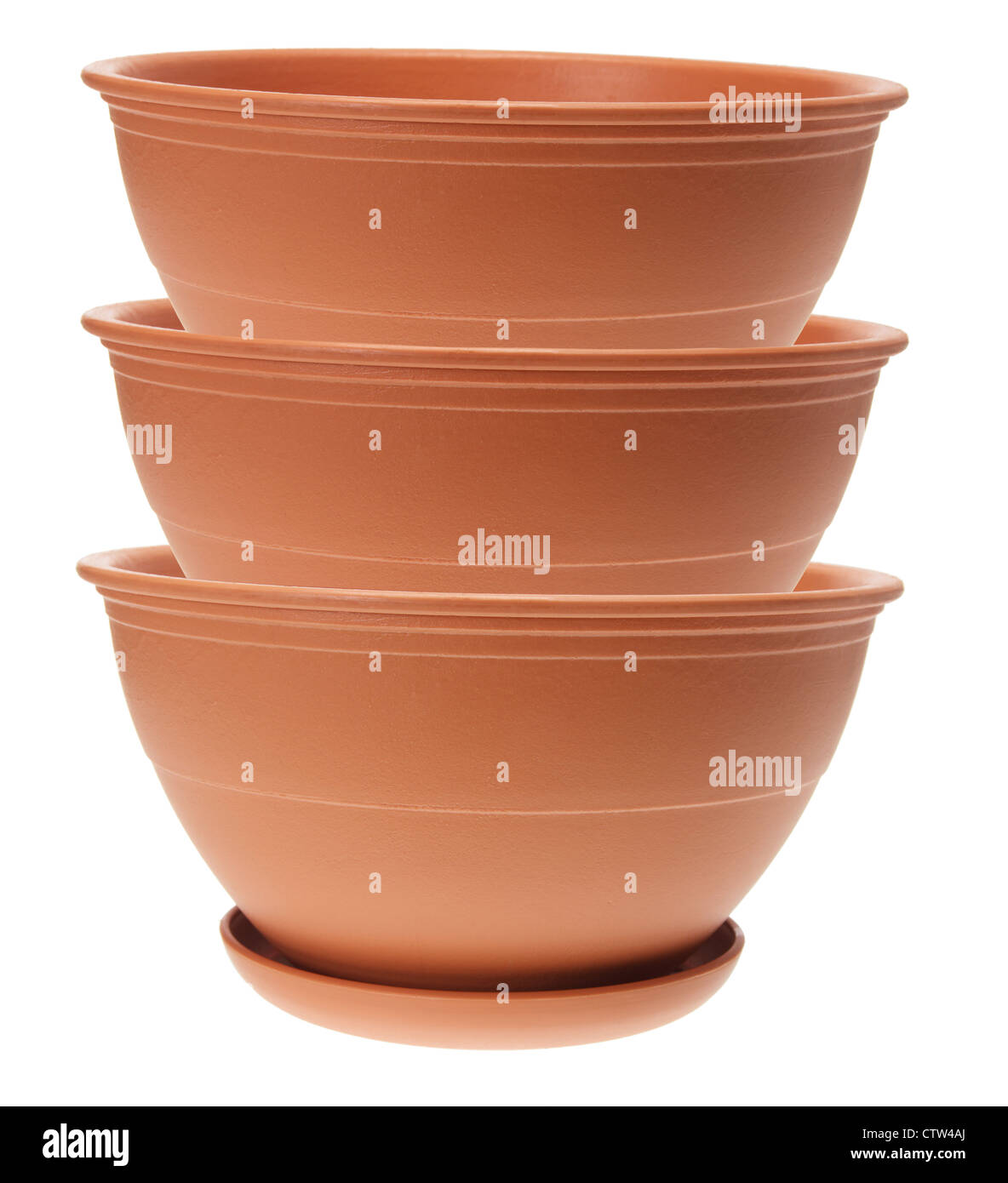 Stack of Flower Pots Stock Photo - Alamy