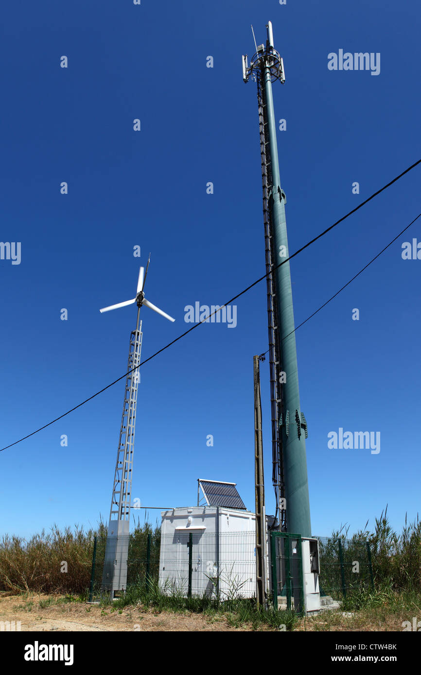 Solar wind powered mobile telephone hi-res stock photography and images ...