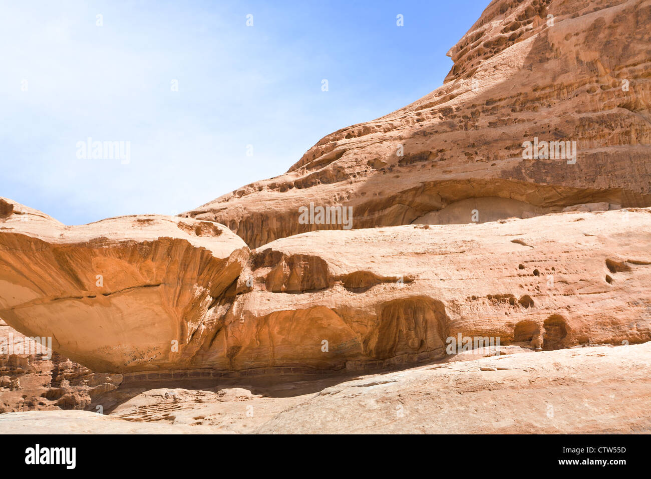 Sanstone rocks in wadi rum desert hi-res stock photography and images ...