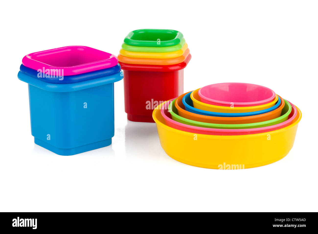 Pyramid toys. Isolated on white background Stock Photo - Alamy