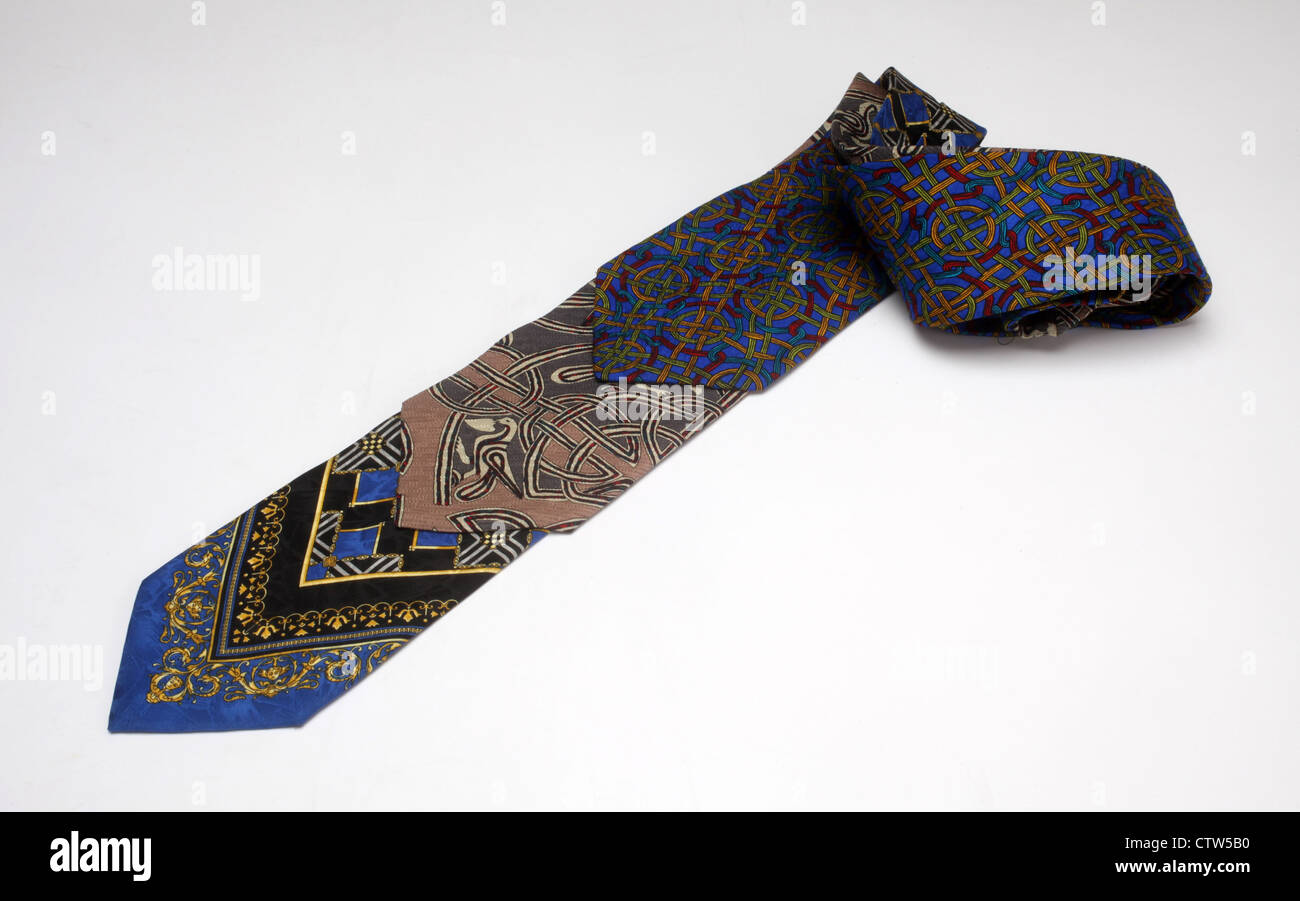 Selection of different colored ties Stock Photo - Alamy