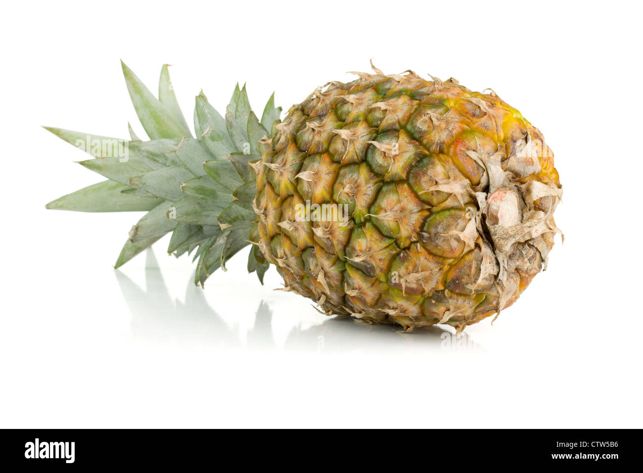 Fresh juicy pineapple. Isolated on white background Stock Photo - Alamy