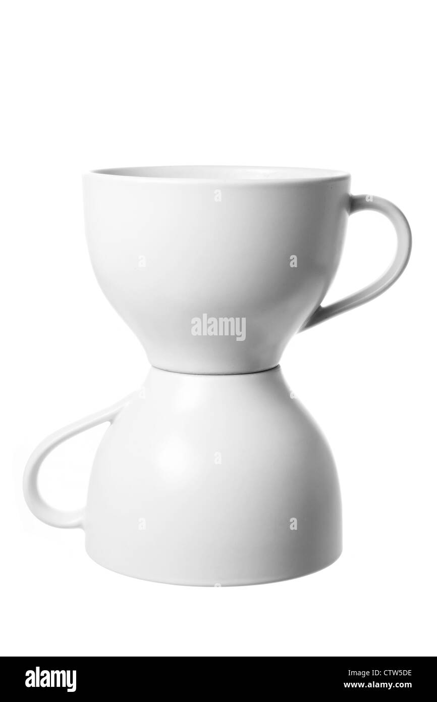 Teacups stack Black and White Stock Photos & Images - Alamy