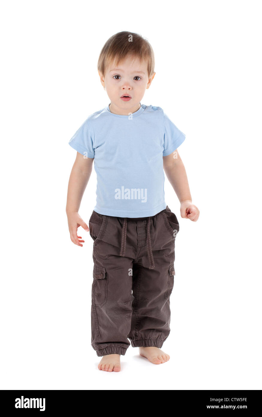 Small baby. Isolated on white background Stock Photo - Alamy