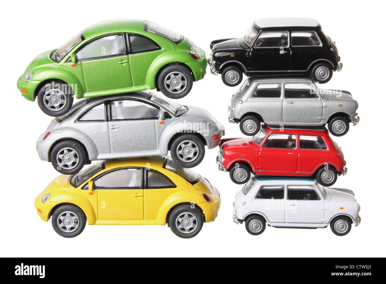Stacks of Model Cars Stock Photo - Alamy
