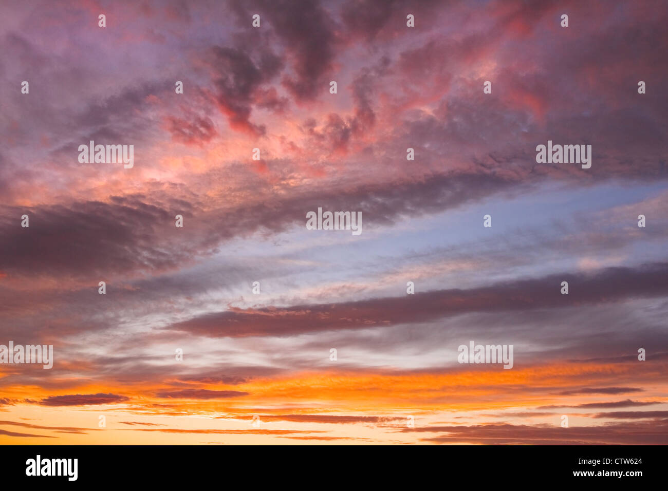 Vivid orange pink clouds hi-res stock photography and images - Alamy