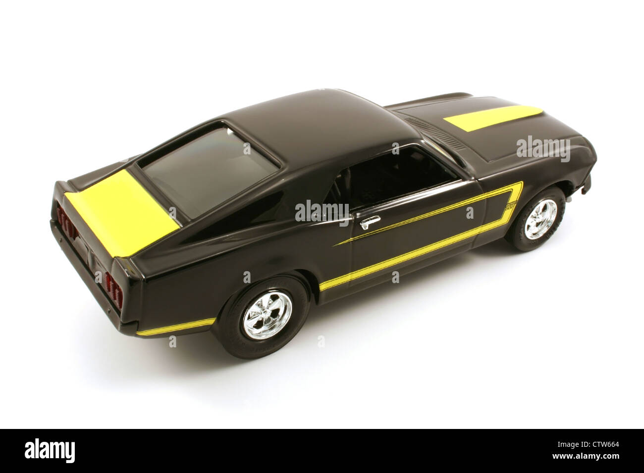 Vintage model car isolated on white background Stock Photo - Alamy