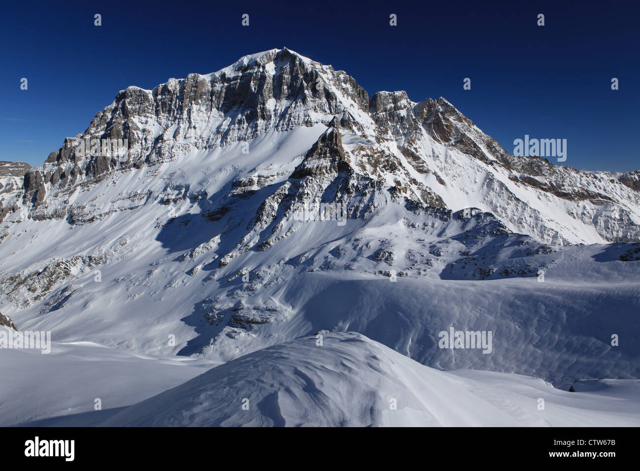 West face of Toedi in the Swiss Alpes Stock Photo - Alamy