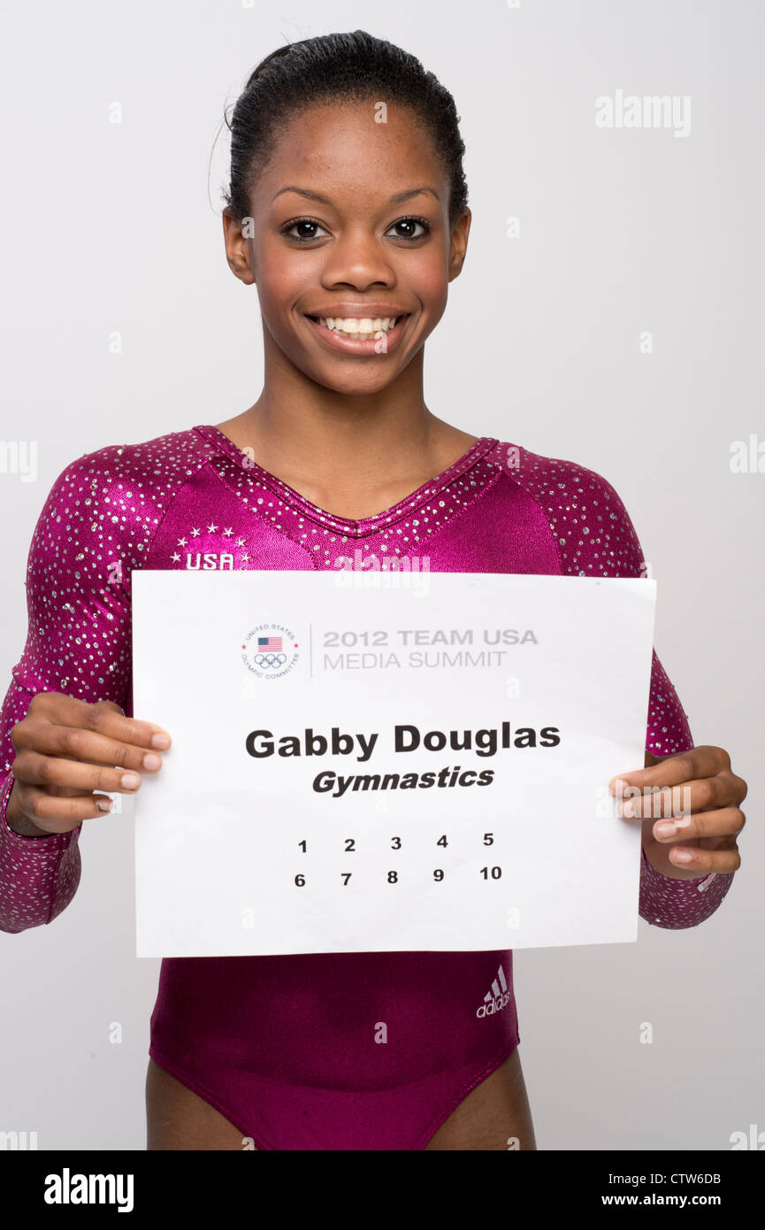 Gabby douglas gold medal london olympics hi-res stock photography and ...