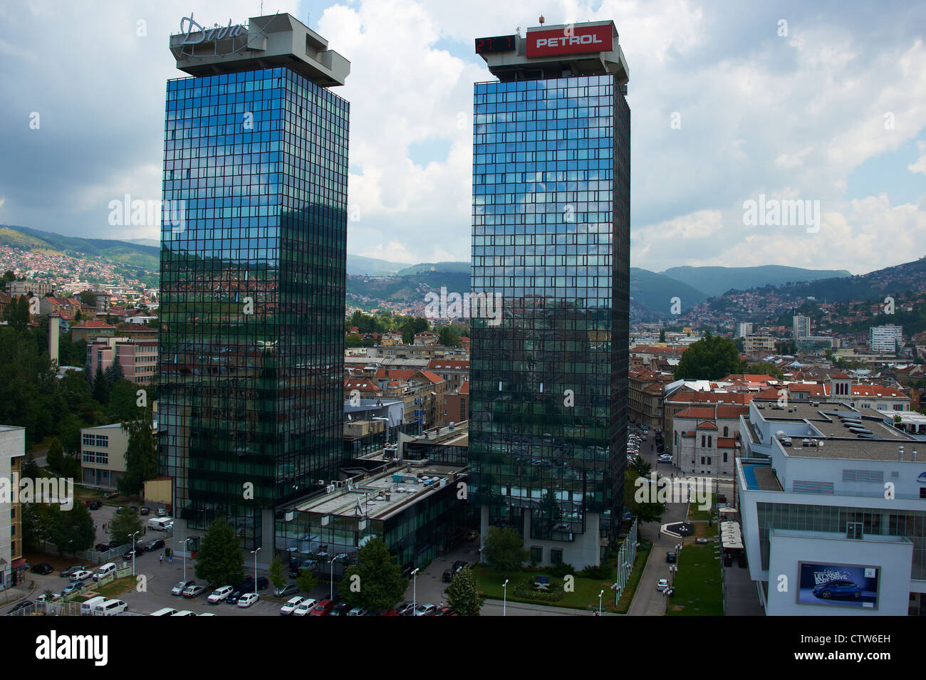 Sarajevo, Twin Towers, Bosnia and Herzegovina, modern architecture ...