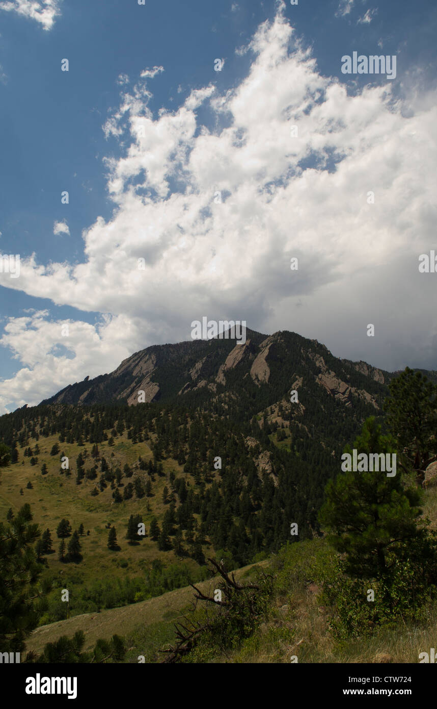 View of the Flatirons outside the National Center for Atmospheric ...