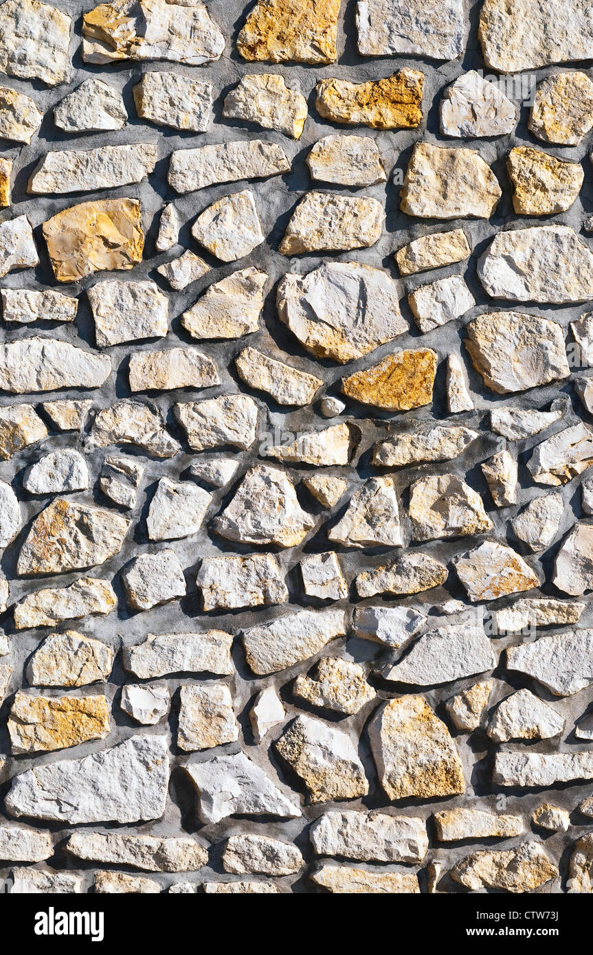 Random local stone wall detail - France Stock Photo - Alamy
