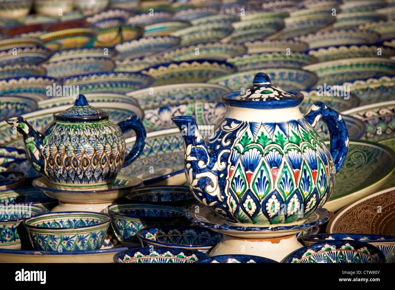 Uzbekistan, Bukhara, Pottery Stock Photo - Alamy