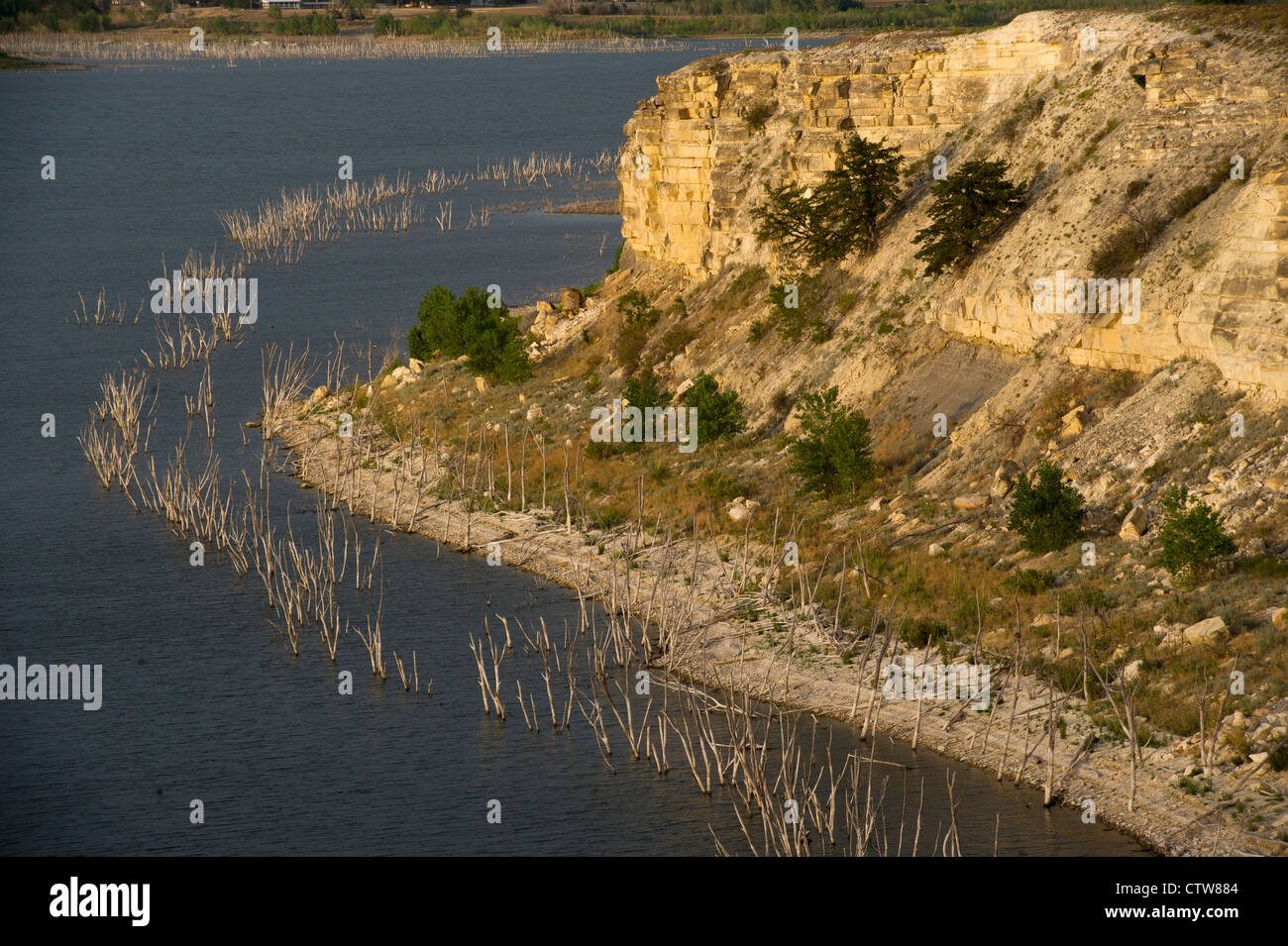 Cedar Bluff Resevoir, Kansas Stock Photo - Alamy