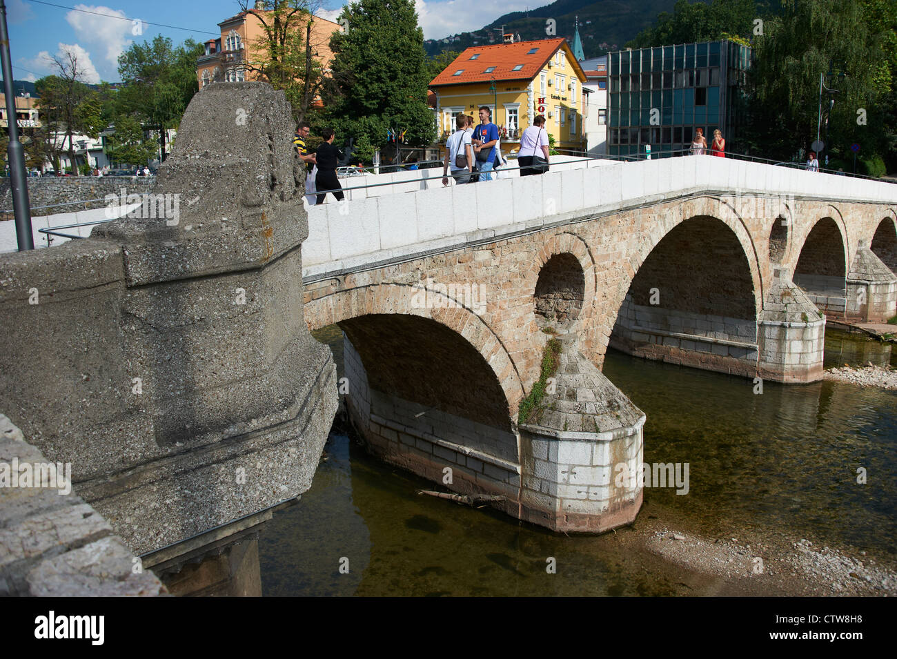 the Latin bridge, Sarajevo, where Serb nationalist Gavrilo Princip ...
