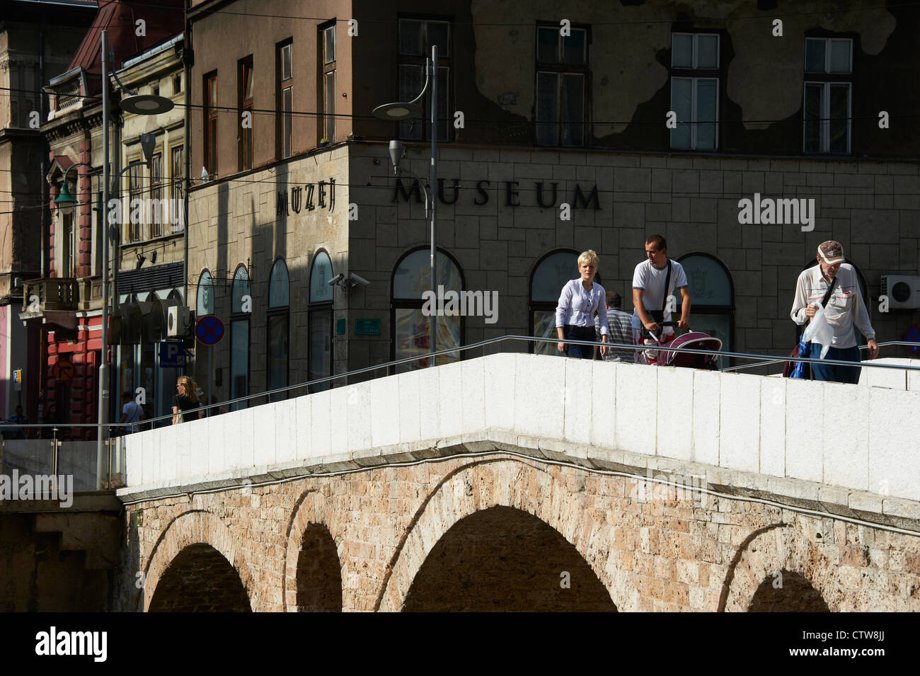 the Latin bridge, Sarajevo, where Serb nationalist Gavrilo Princip ...