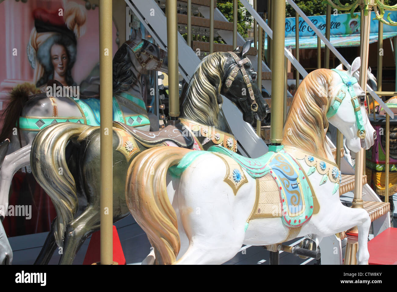 Carrousel in La Rochelle Stock Photo - Alamy