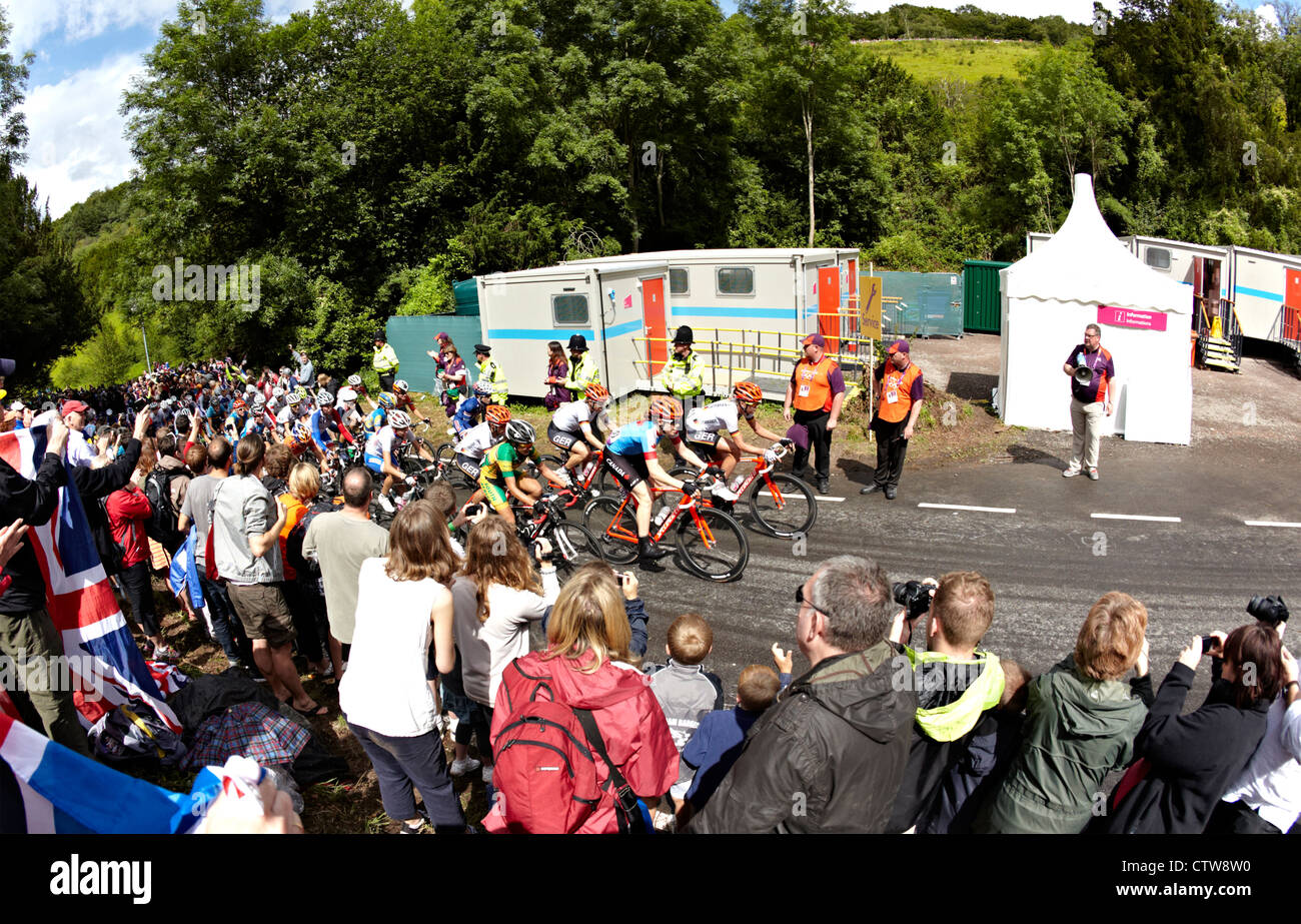 Womens Cycle Road Race at Box Hill 2012 Olympics Stock Photo - Alamy