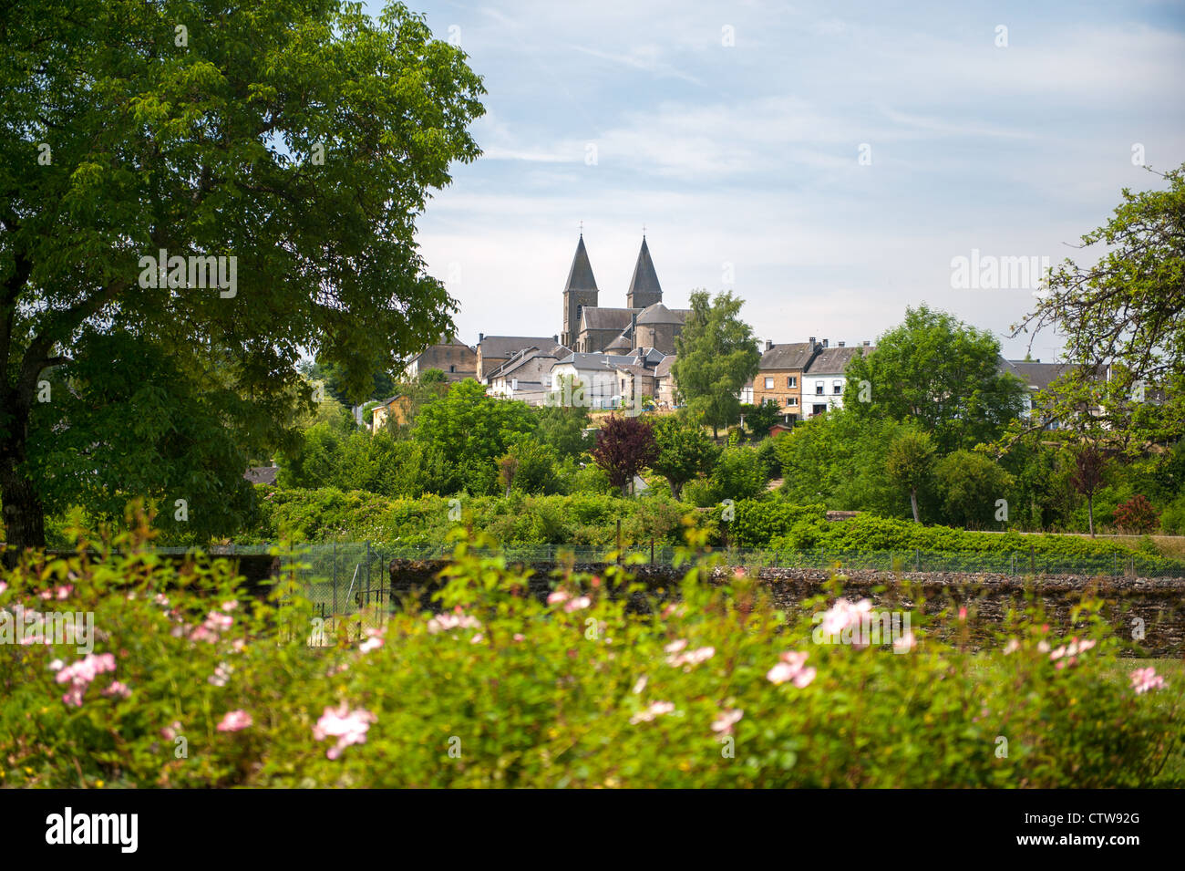 Village Habay in Belgium in landscape Stock Photo - Alamy
