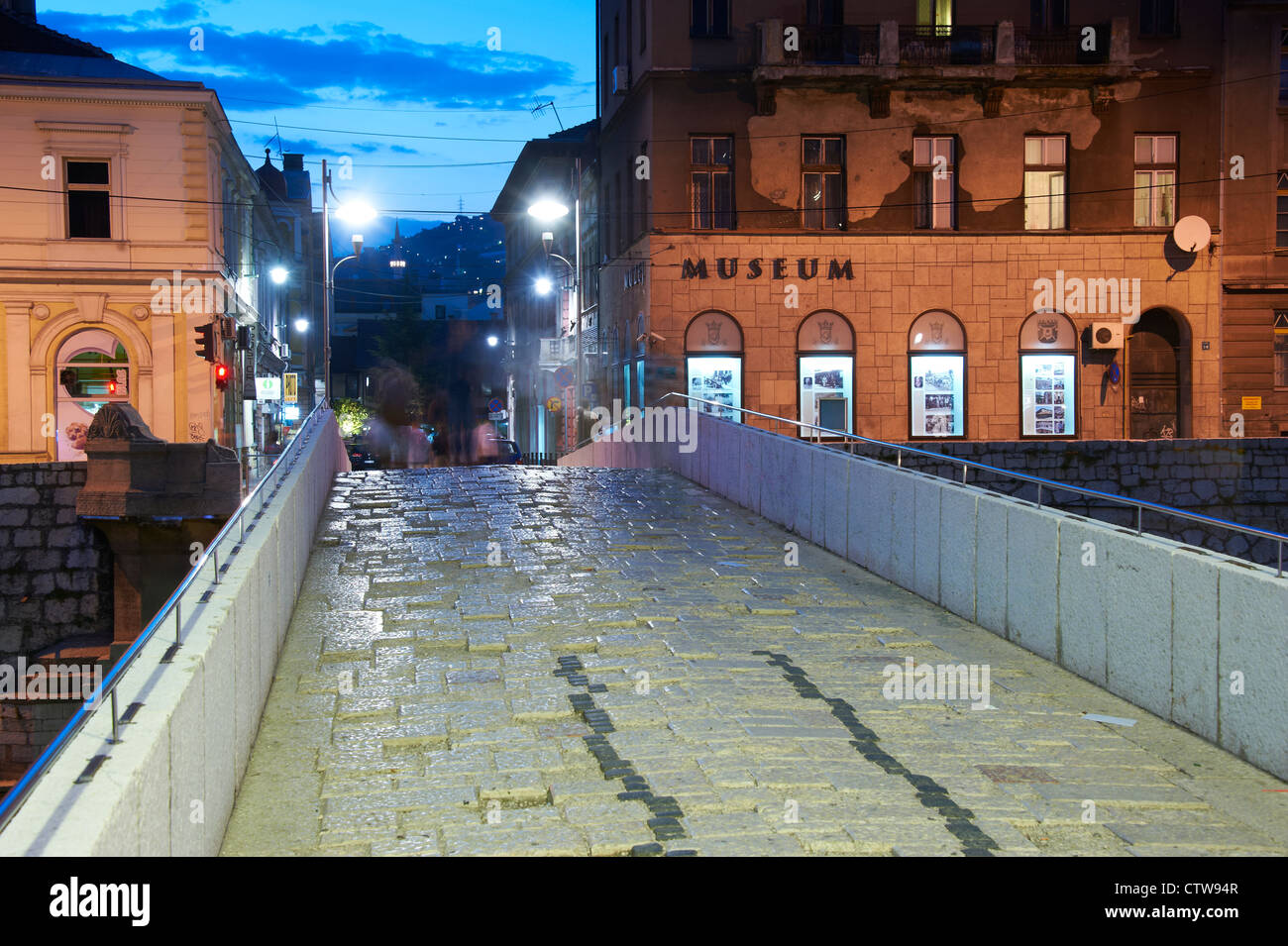 the Latin bridge, Sarajevo, where Serb nationalist Gavrilo Princip ...