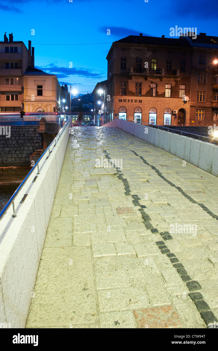 the Latin bridge, Sarajevo, where Serb nationalist Gavrilo Princip ...