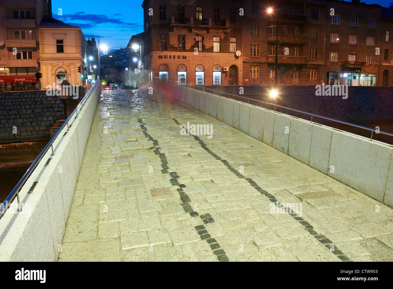 the Latin bridge, Sarajevo, where Serb nationalist Gavrilo Princip ...