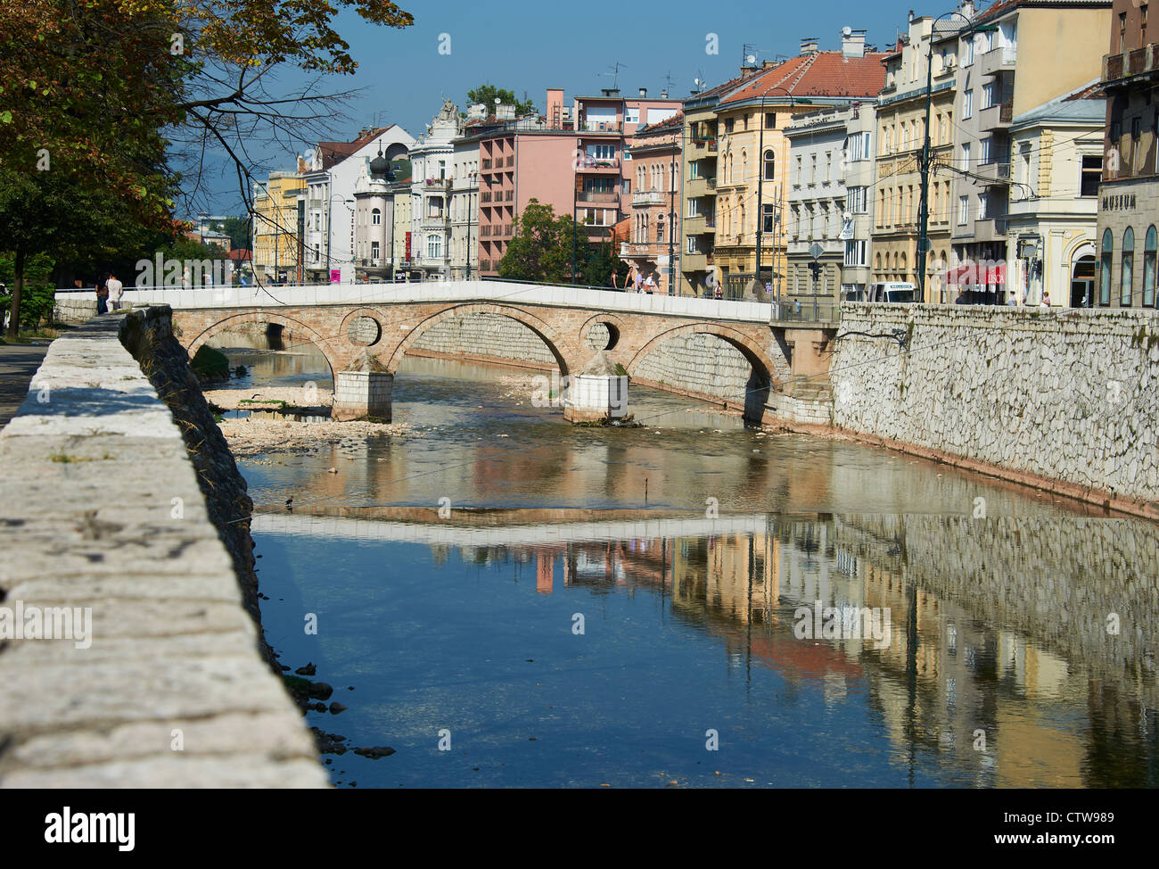 the Latin bridge, Sarajevo, where Serb nationalist Gavrilo Princip ...