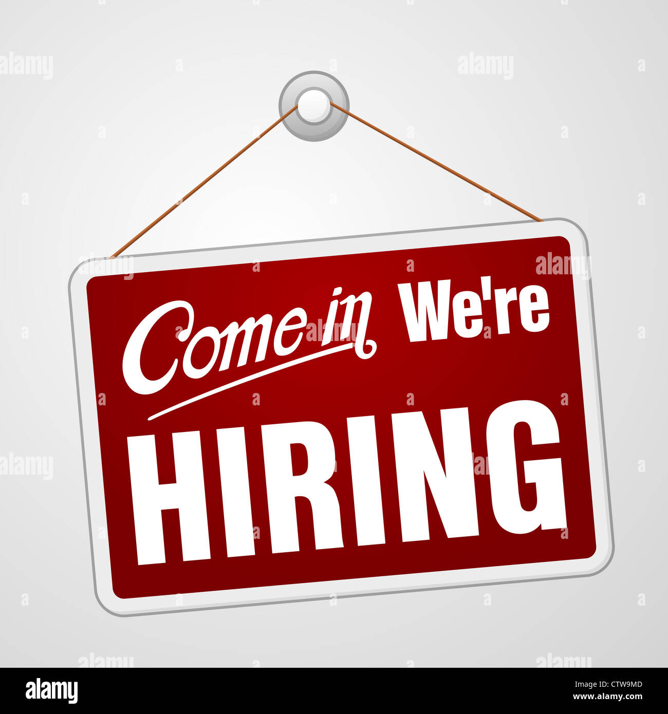 We are Hiring Sign Stock Photo - Alamy
