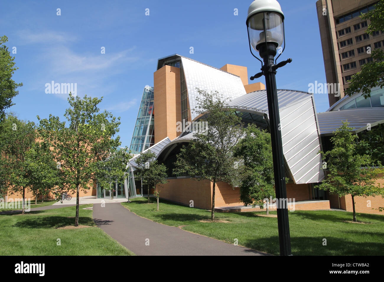Princeton University modern building Lewis Library Stock Photo - Alamy