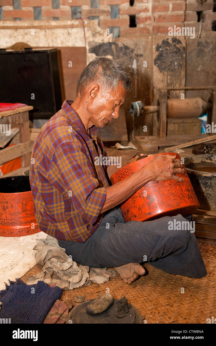 Myanmar lacquerware hi-res stock photography and images - Alamy